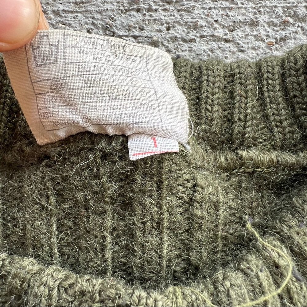 1981 Wool British Army Commando True Vintage Sweater … - Gem